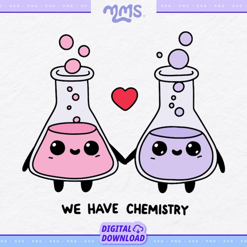 Chemistry Valentines Card - Etsy