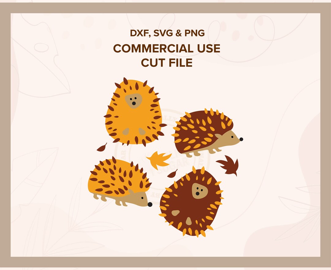 HEDGEHOG BUNDLE Cute Hedgehog Cut Files for Cricut, Sublimation and ...