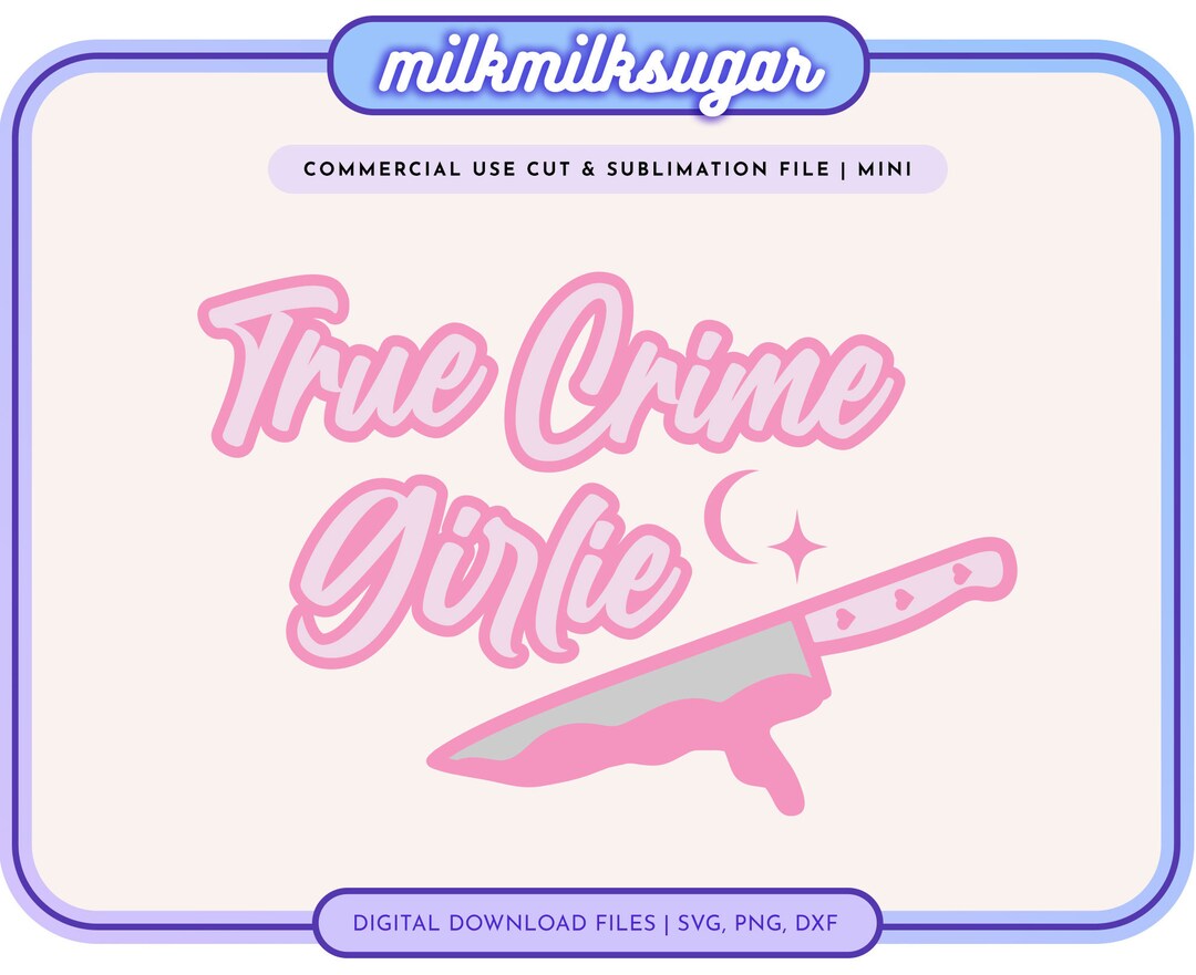 TRUE CRIME SVG Cut File for Cricut or Silhouette True Crime - Etsy UK