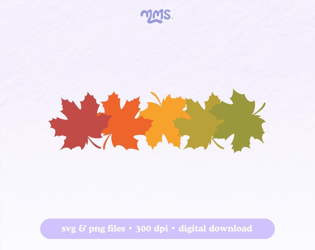 Fall Leaves Svg Cut File for Cricut or Silhouette, Fall Leaf ...
