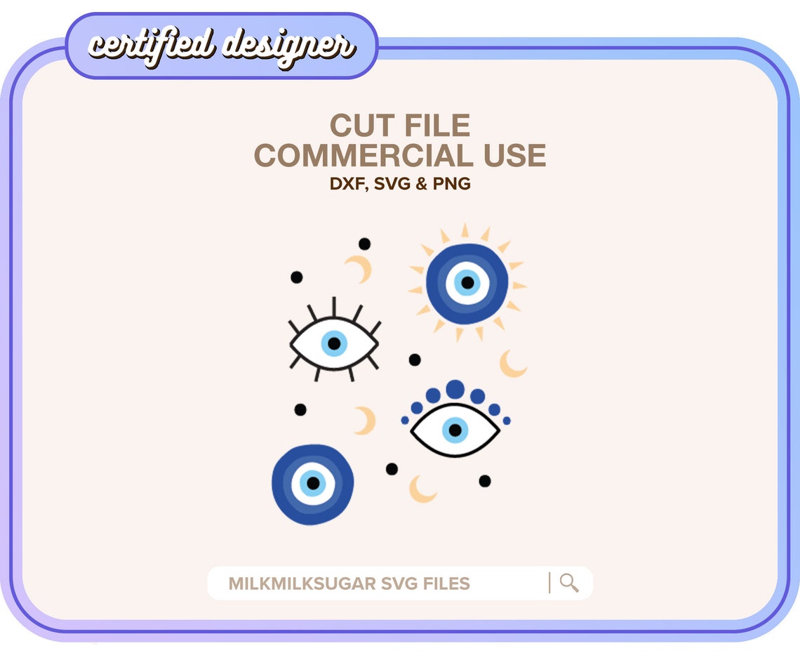 EVIL EYE MINI Evil Eye Print Svg Cut Files for Cricut - Etsy