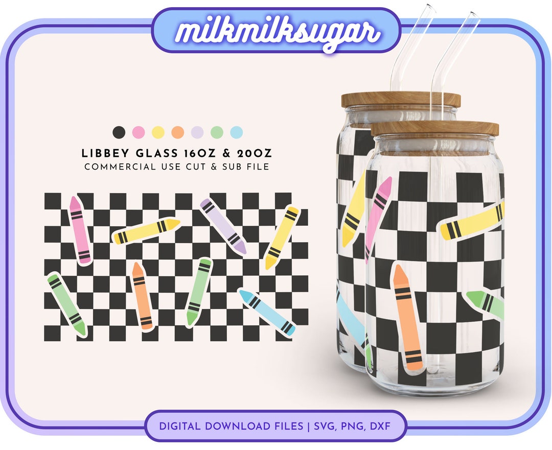 RETRO TEACHER Svg Wrap for Libbey 16oz & 20oz Can Glass, Teacher ...