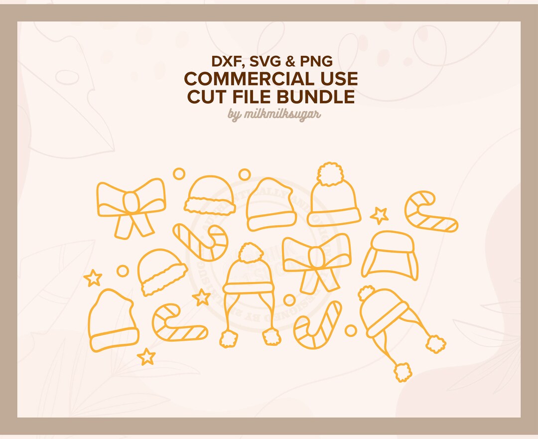 CHRISTMAS DOODLE SVG Winter Holiday Svg Cut Files for Cricut ...