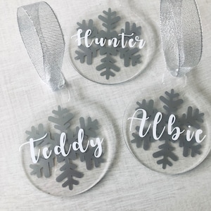 Personalised Bauble - Snowflake Bauble. - Etsy UK