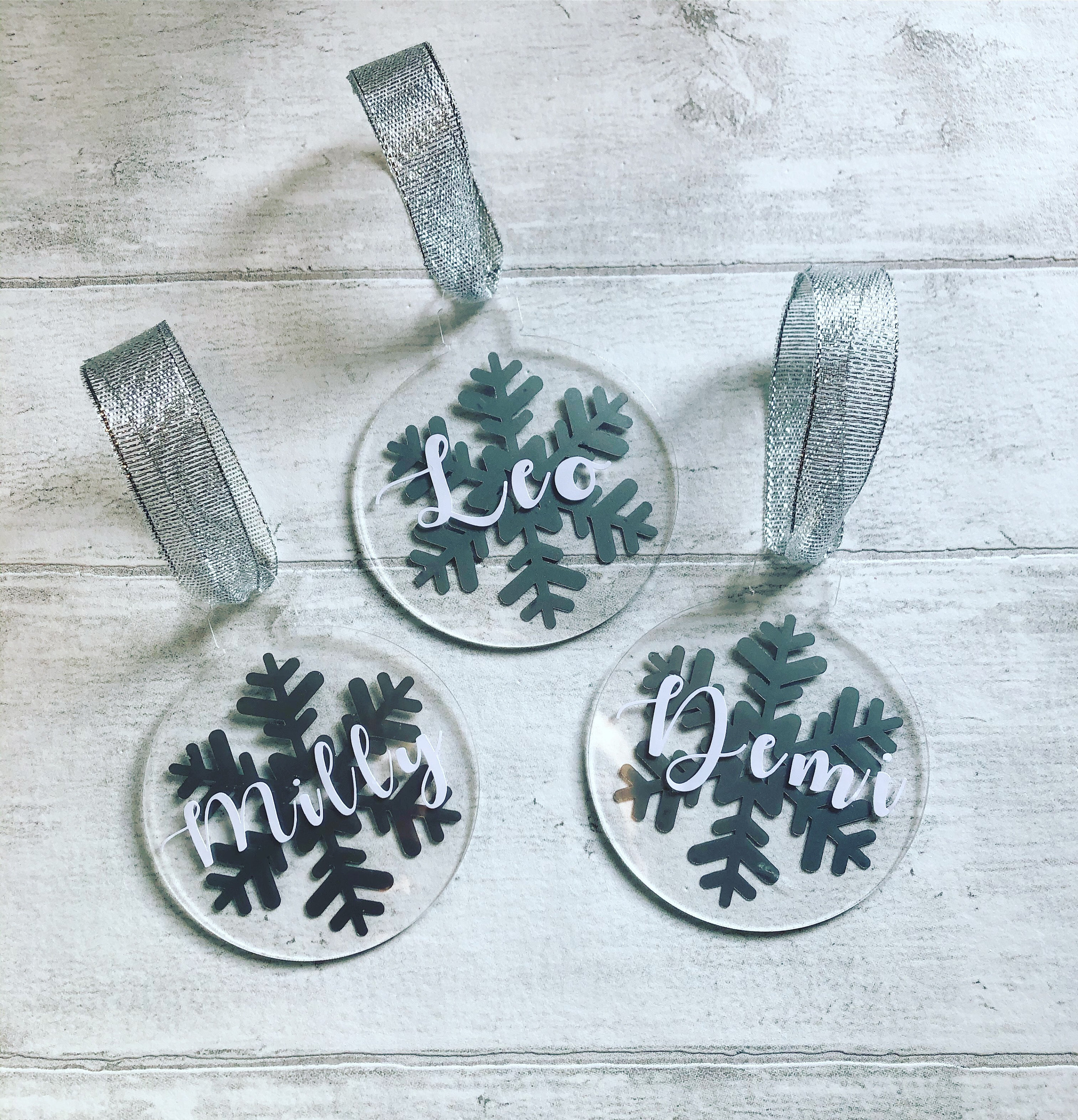 Personalised Bauble - Snowflake Bauble. - Etsy UK