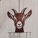 Plasma Cut Wind Chime, Goat, 14G Steel, Sign, Gift, Outdoor Hanger ...