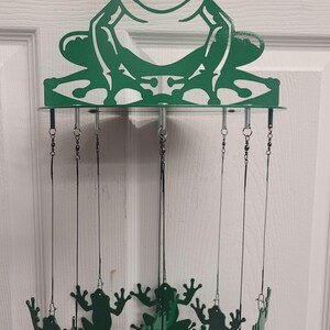 Frog Wind Chime, Plasma Cut Steel, Outdoor Indoor Decor - Etsy