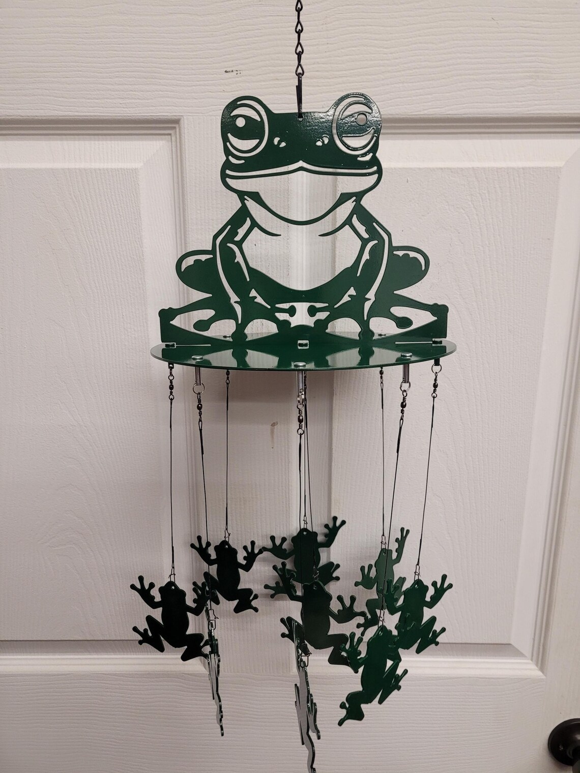 Frog Wind Chime, Plasma Cut Steel, Outdoor Indoor Decor - Etsy