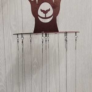 Plasma Cut Wind Chime, Goat, 14G Steel, Sign, Gift, Outdoor Hanger ...