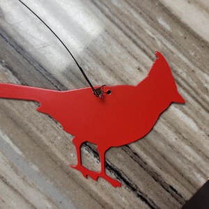 Red Cardinal Plasma Cut Wind Chime: Steel Bird Garden Hanger - Etsy