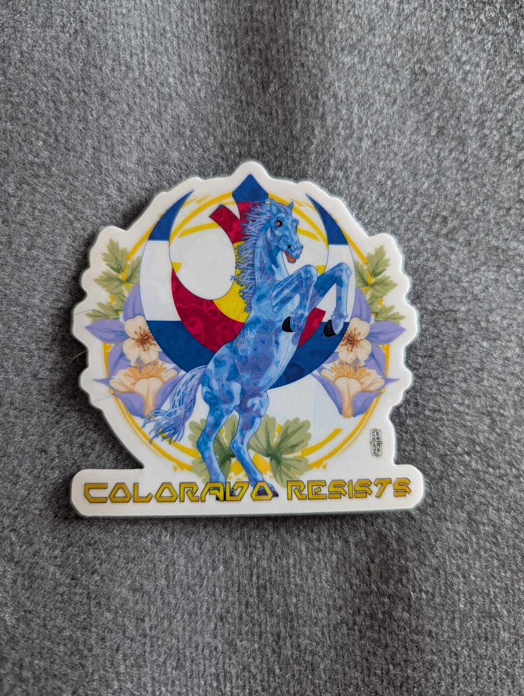 Columbine Blucifer - Colorado Resists, Sticker - Etsy