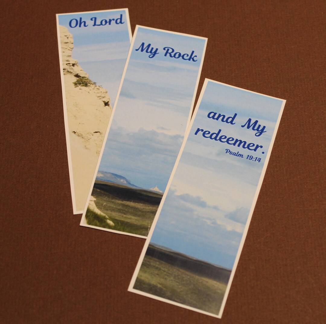 Printable Photo Bible Verse Bookmark, Digital Inspirational Bookmark ...