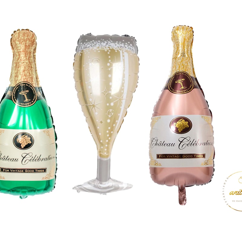 Champagne Balloon - Etsy