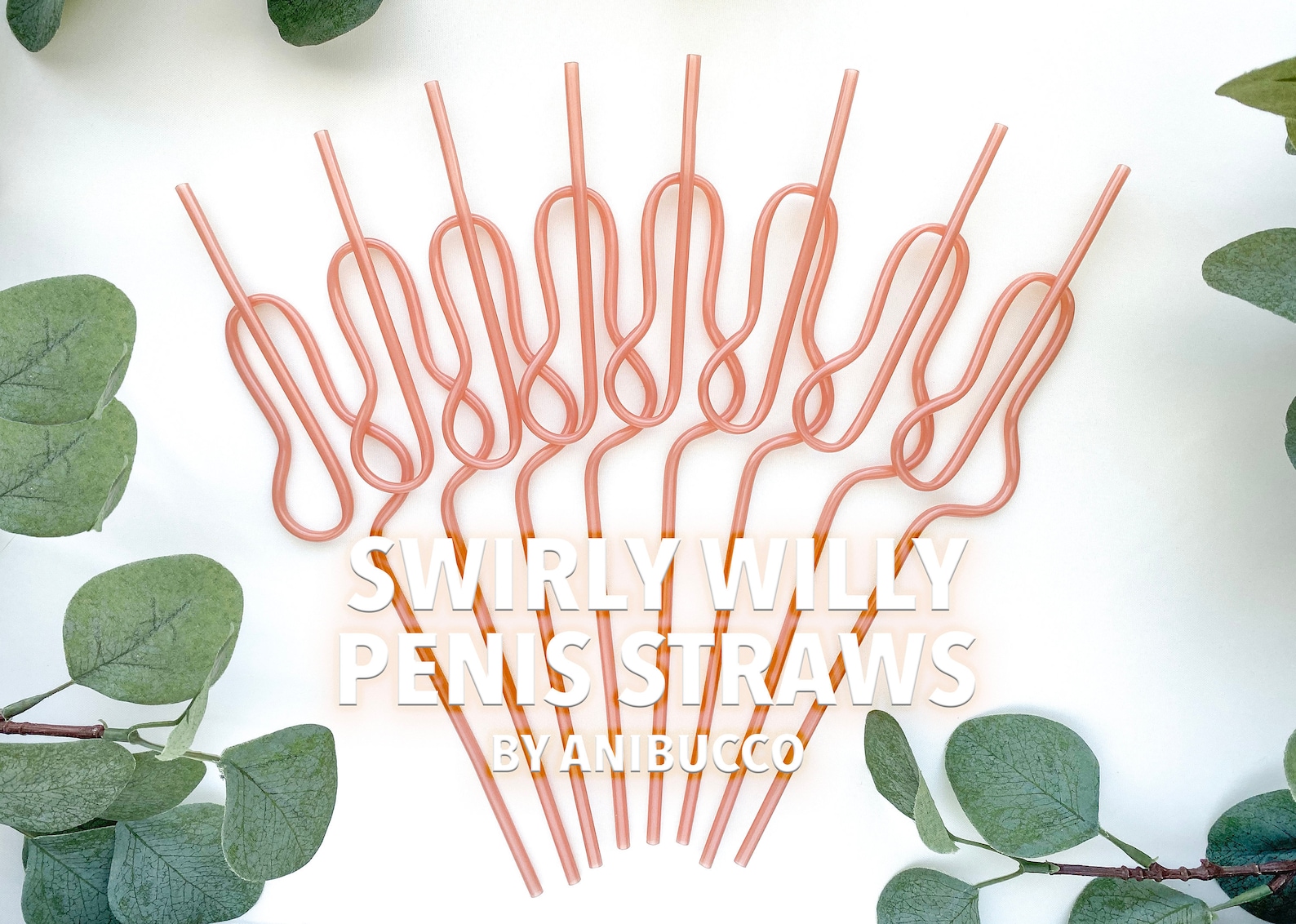 Rose Gold Swirly Straws Bachelorette Party Favors - Etsy