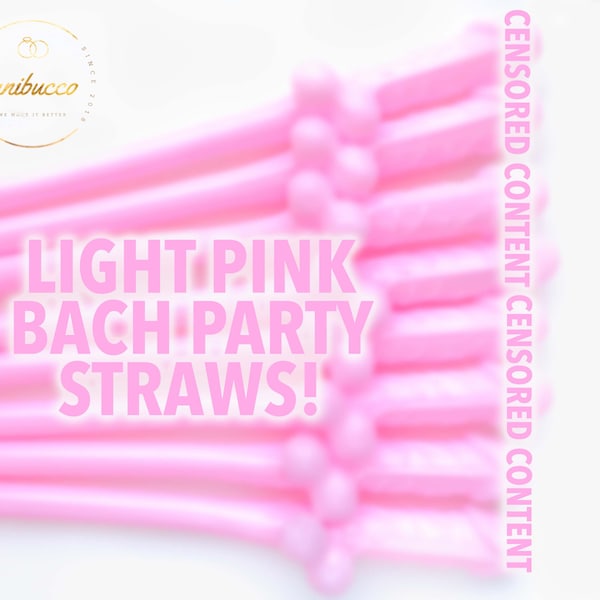 Light Pink Straws - Etsy