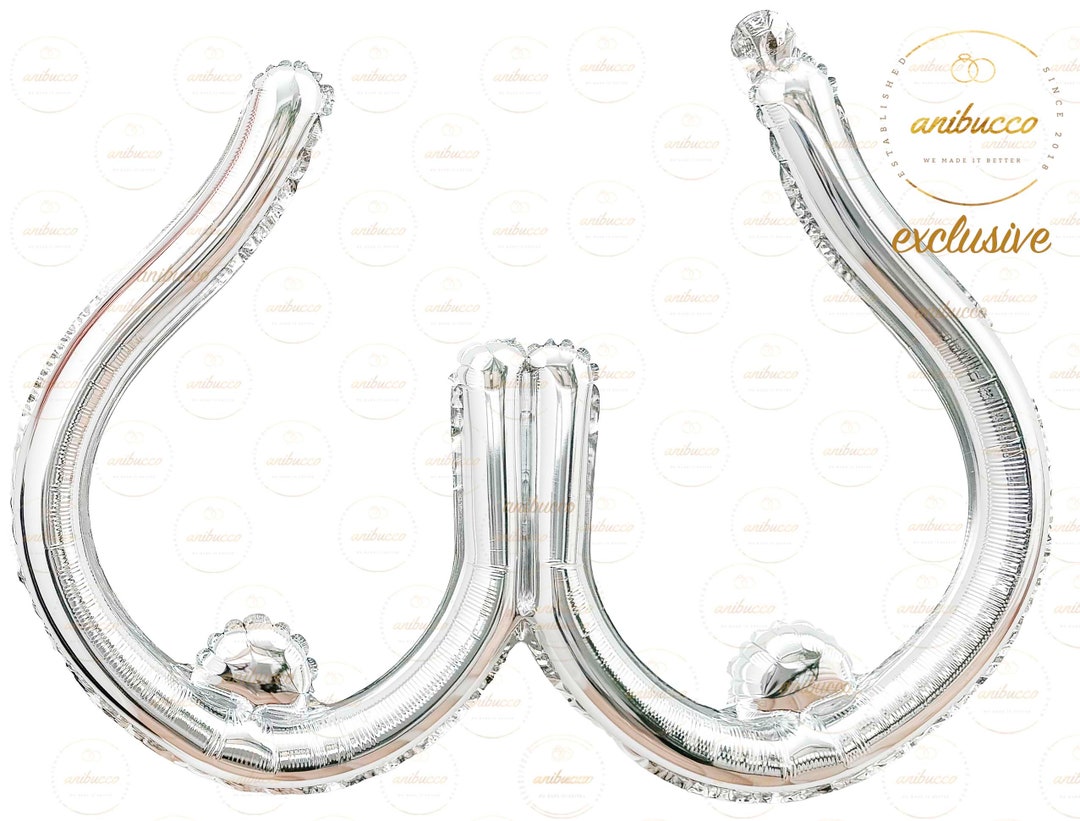 Silver Boobie Bachelorette Balloon, Bride or Die, Lesbian Bachelorette ...