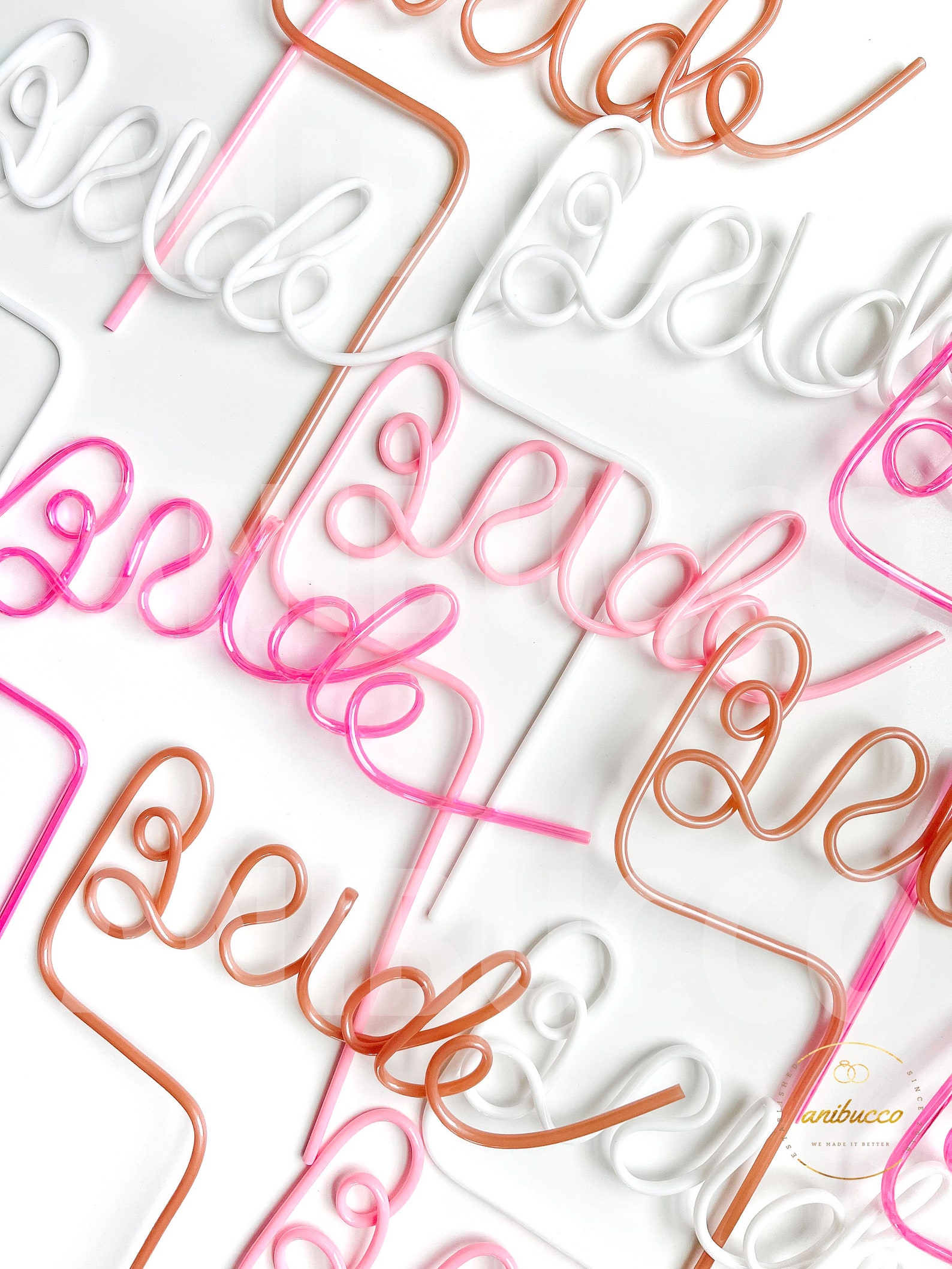 White Bride Straw Bachelorette Party Supplies Bachelorette - Etsy