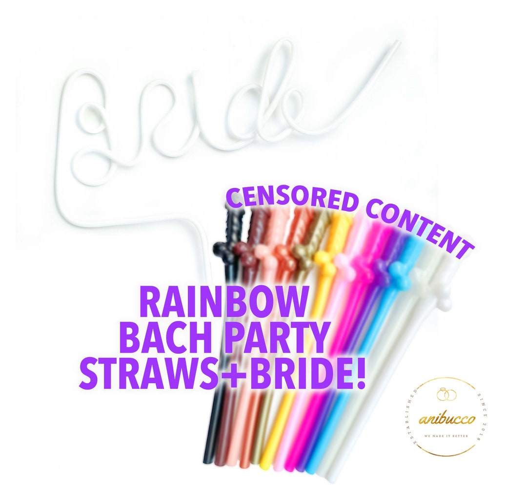 Bach Straws Bride Straw Bachelorette Party Favors Supplies Bach Bash ...