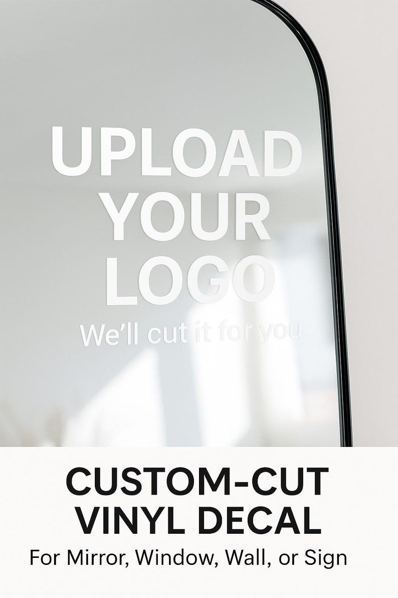 Custom Business Logo Decal | Send Your Own Design | Personalized Vinyl ...