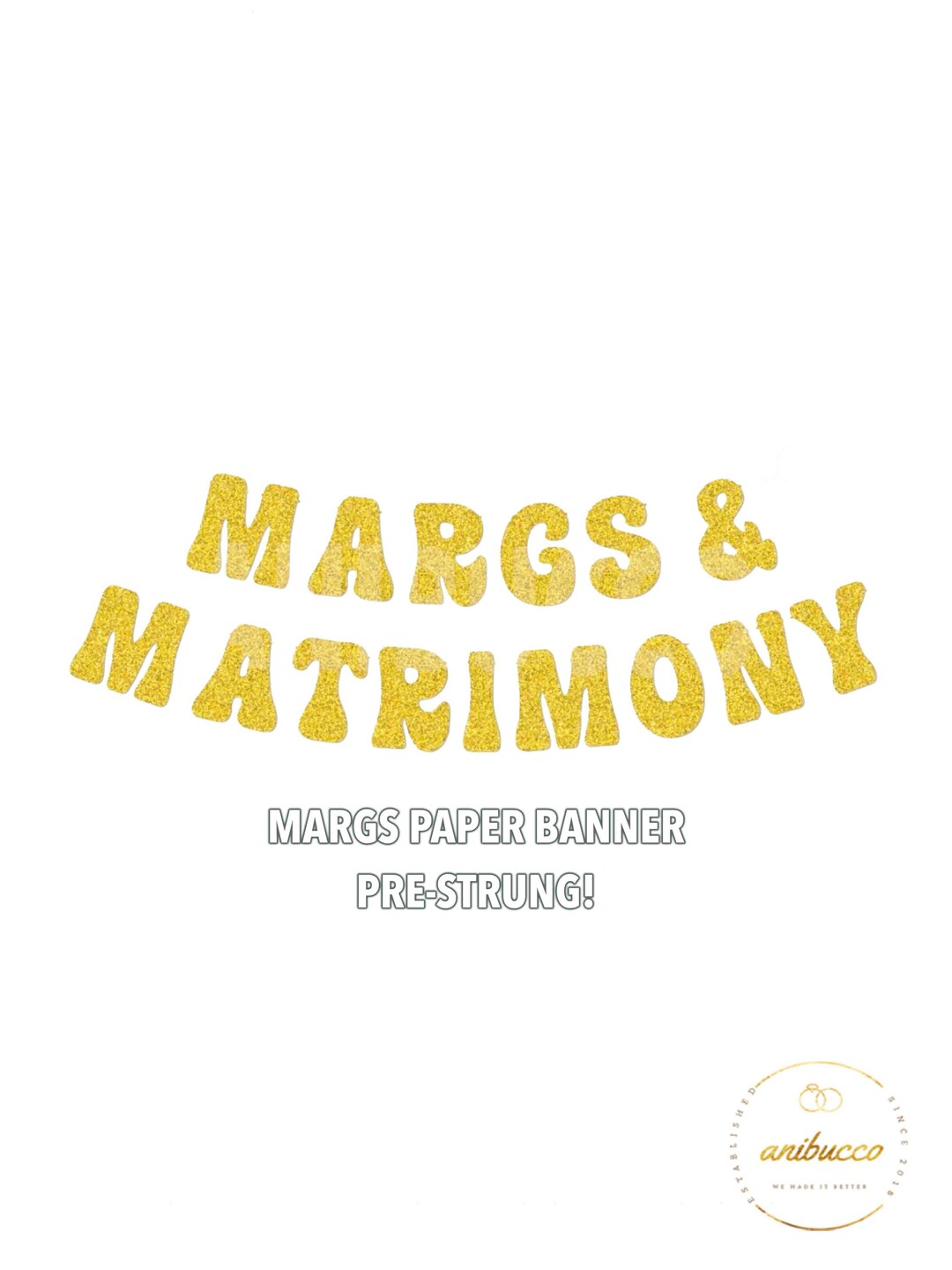 Margs and Matrimony Banner | Gold Bachelorette Banner, Fiesta ...