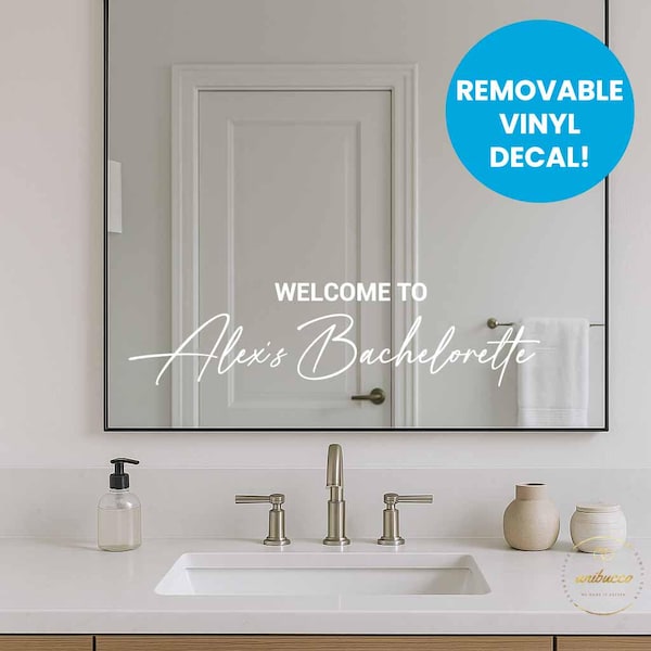 Custom Mirror Decals - Etsy