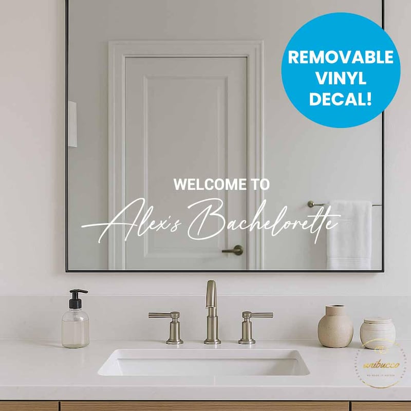 Mirror and Wedding Decals - Etsy