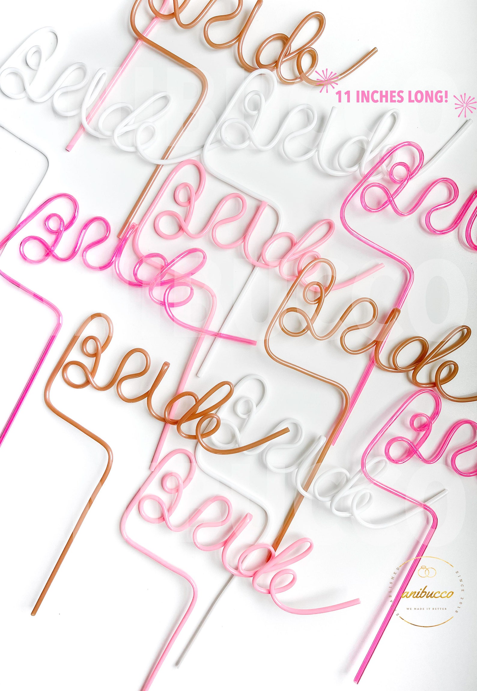 White Bride Straw Bachelorette Party Supplies Bachelorette - Etsy
