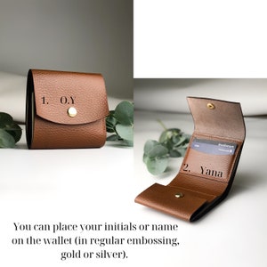 Small Wallet Women Best Christmas Gift for Her Brown Leather Wallet ...