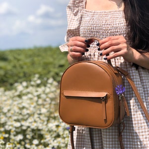 Small Backpack for Women Leather Convertible Backpack for Gift a ...