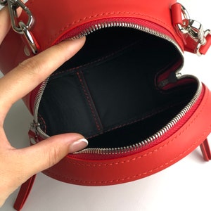 Small Summer Crossbody Bag for Womens Red Round Bag for - Etsy