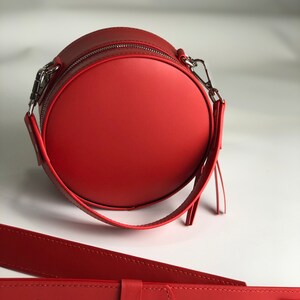 Small Summer Crossbody Bag for Womens Red Round Bag for - Etsy