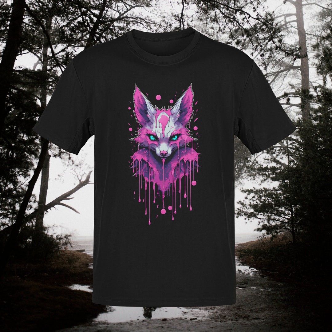 Unisex Shirt, Fox T-shirt, Horror Shirt, Gothic Apparel, Goth Shirt ...