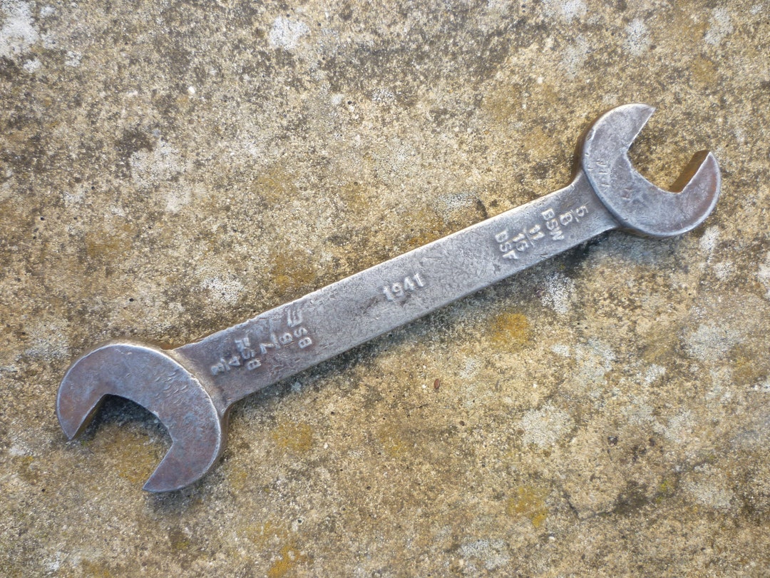 Vintage 1941 WW2 Air Ministry Spanner: Heavy Duty Wrench (3/4w X 5/8w ...