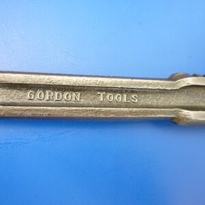 Vintage Gordon Tools Adjustable Wrench: 7.5" F Type Spanner - Etsy