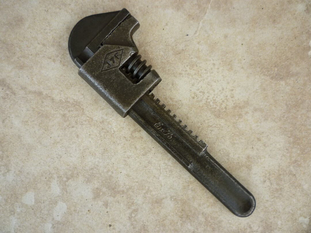 Vintage ENFO FORD WRENCH Vintage J & S F Type 7" Adjustable Spanner ...