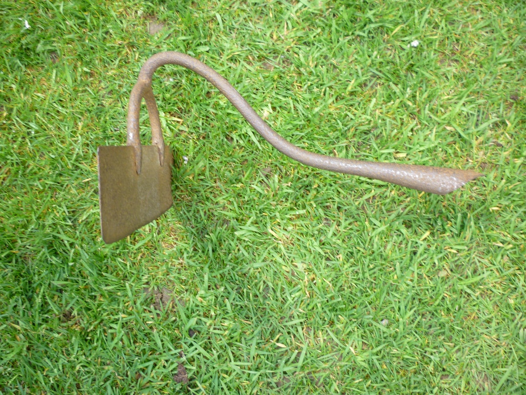 Vintage Garden Hoe DRAW HOE HEAD Hand Forged Swan Necked Draw Hoe ...