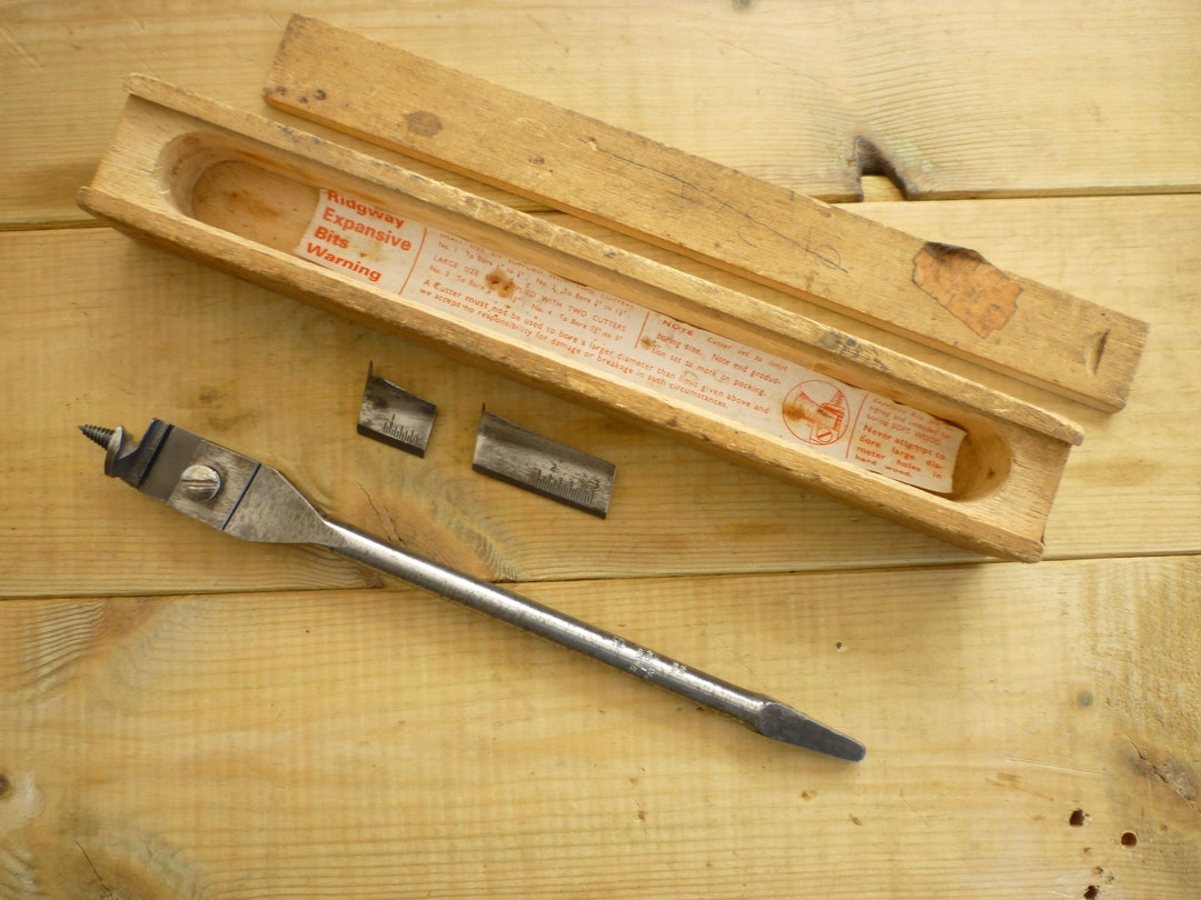 RIDGEWAY EXPANSIVE Drill BIT Vintage Woodwork Tool Sheffield. Large ...