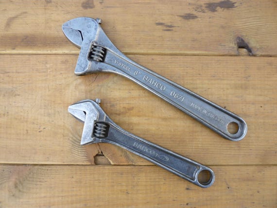 Vintage BAHCO ADJUSTABLE WRENCHES Spanners Bahco 8070 6 Bahco 0671 8 Etsy UK