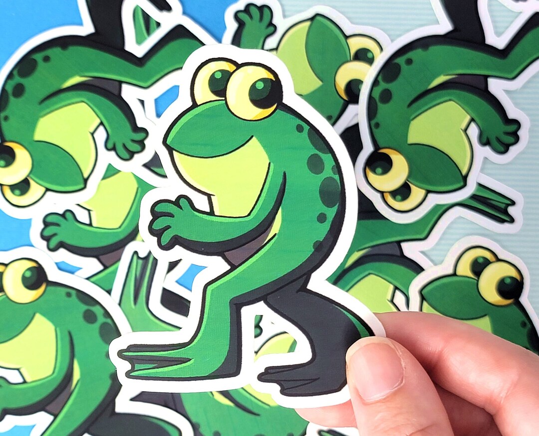 Loveland Frog - Cute Cryptid 3 in Waterproof Vinyl Sticker - Etsy
