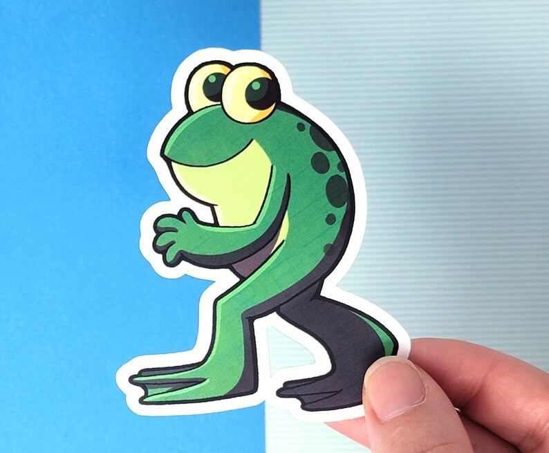 Loveland Frog Cute Cryptid 3 in Waterproof Vinyl Sticker - Etsy