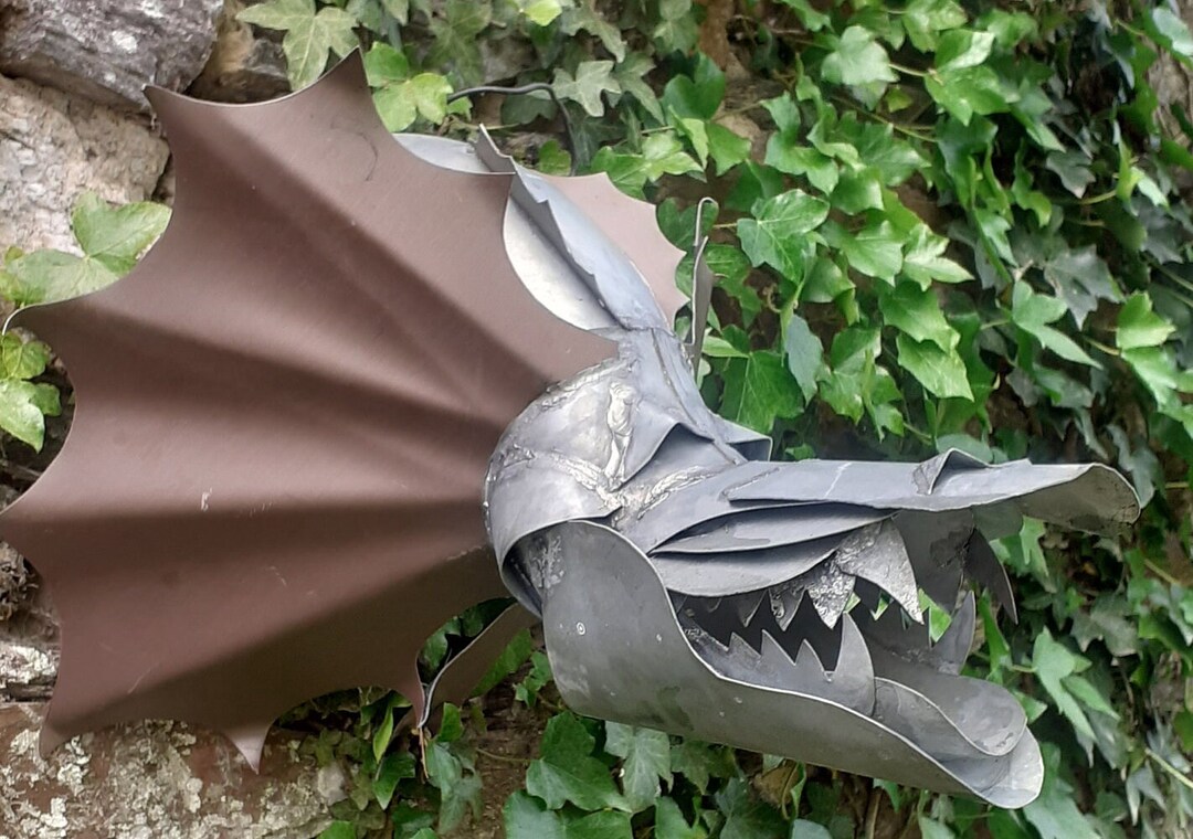 Zinc Dragon Head, Gargoyle - Etsy