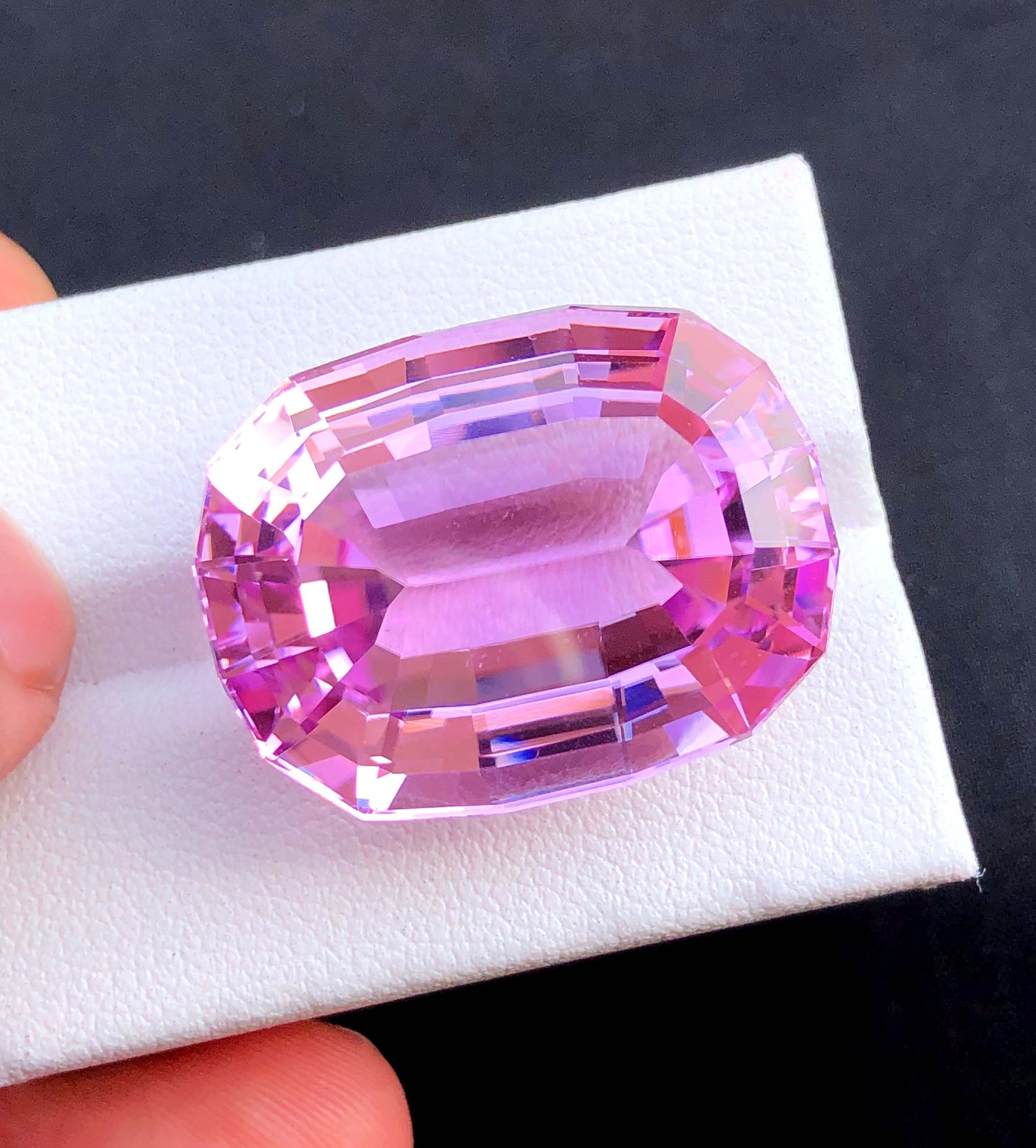 Kunzite Gemstone Natural Pink Color Kunzite Fancy Cut - Etsy