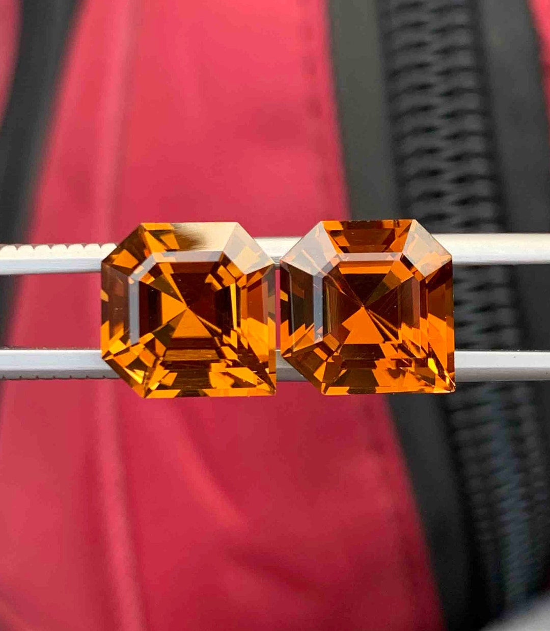 Calibrated Citrine Pair for Earrings | Natural Stunning Set of Maderia ...