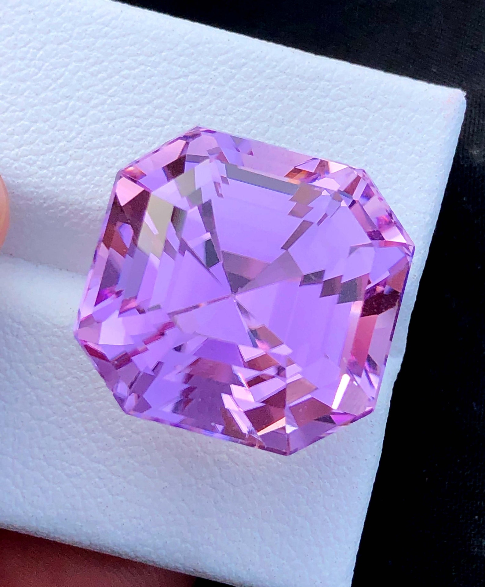 Kunzite Gemstone Natural Pink Color Kunzite Asscher Cut - Etsy