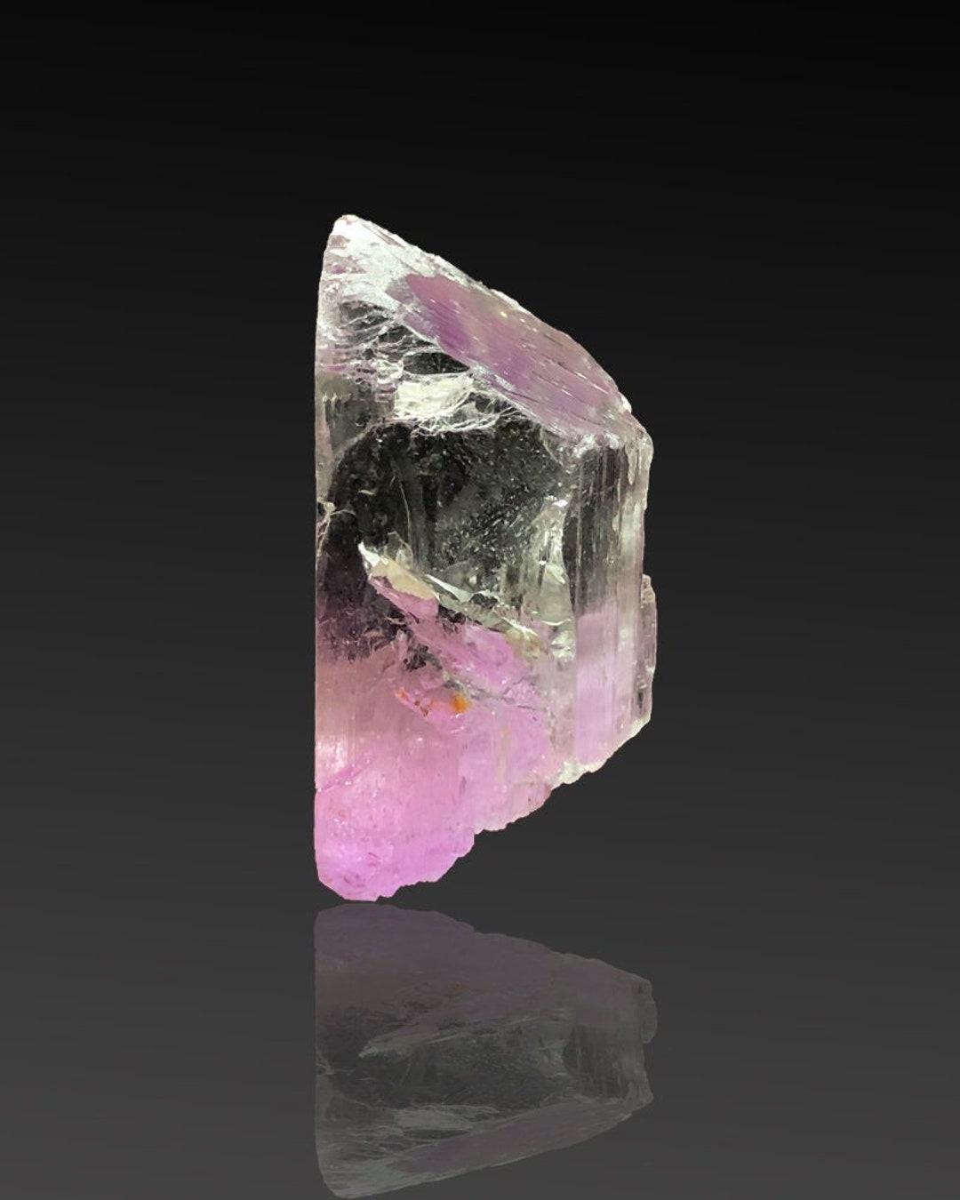 Bi Color Kunzite Crystal, Natural Pink Color, Undamaged Terminated ...