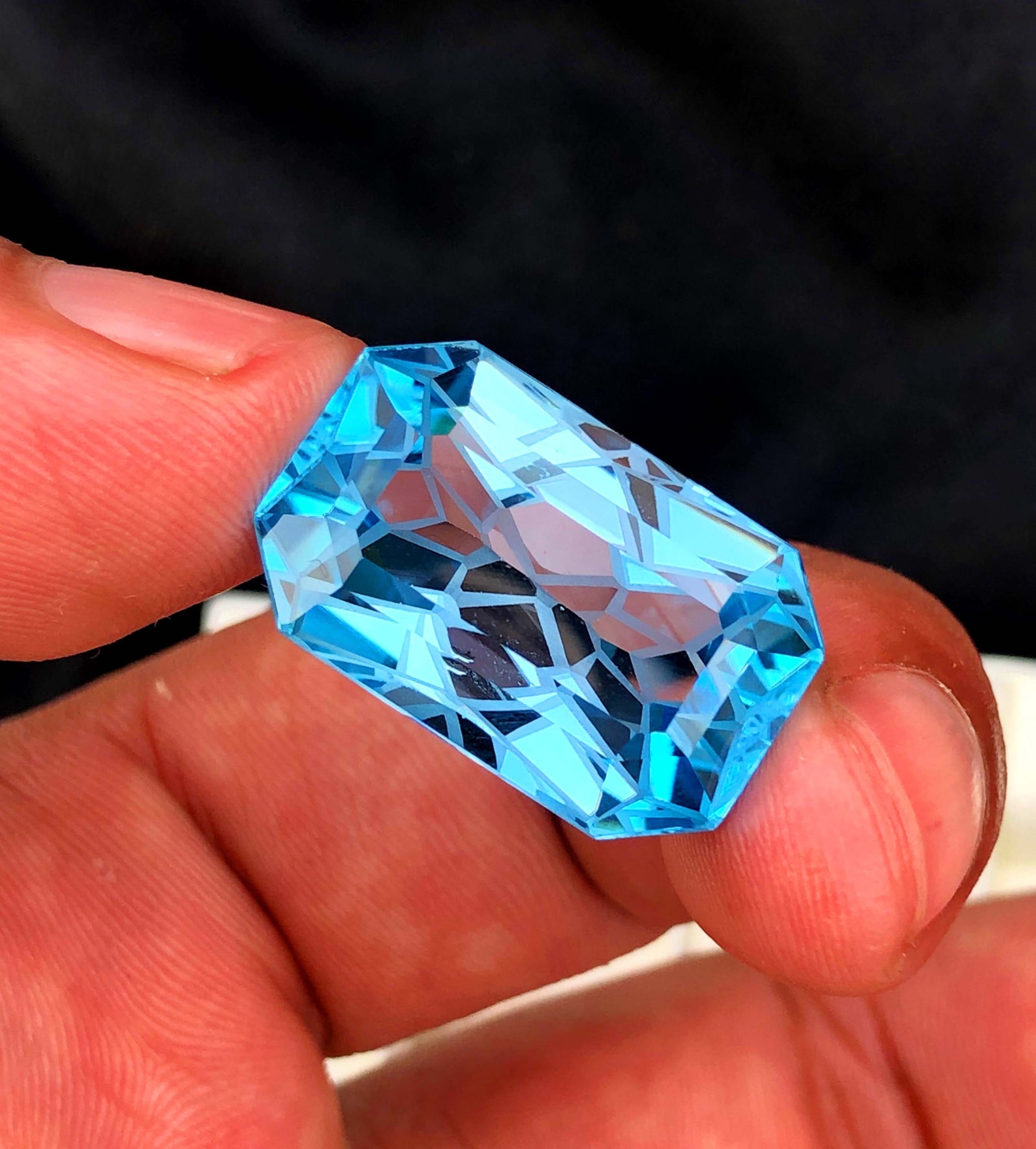 Topaze Pierre précieuse Fleur naturelle de précision Coupé | Etsy