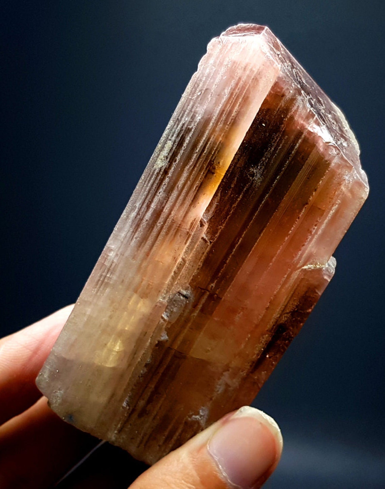 Tourmaline Crystal Terminated And Undamaged Red Color | Etsy