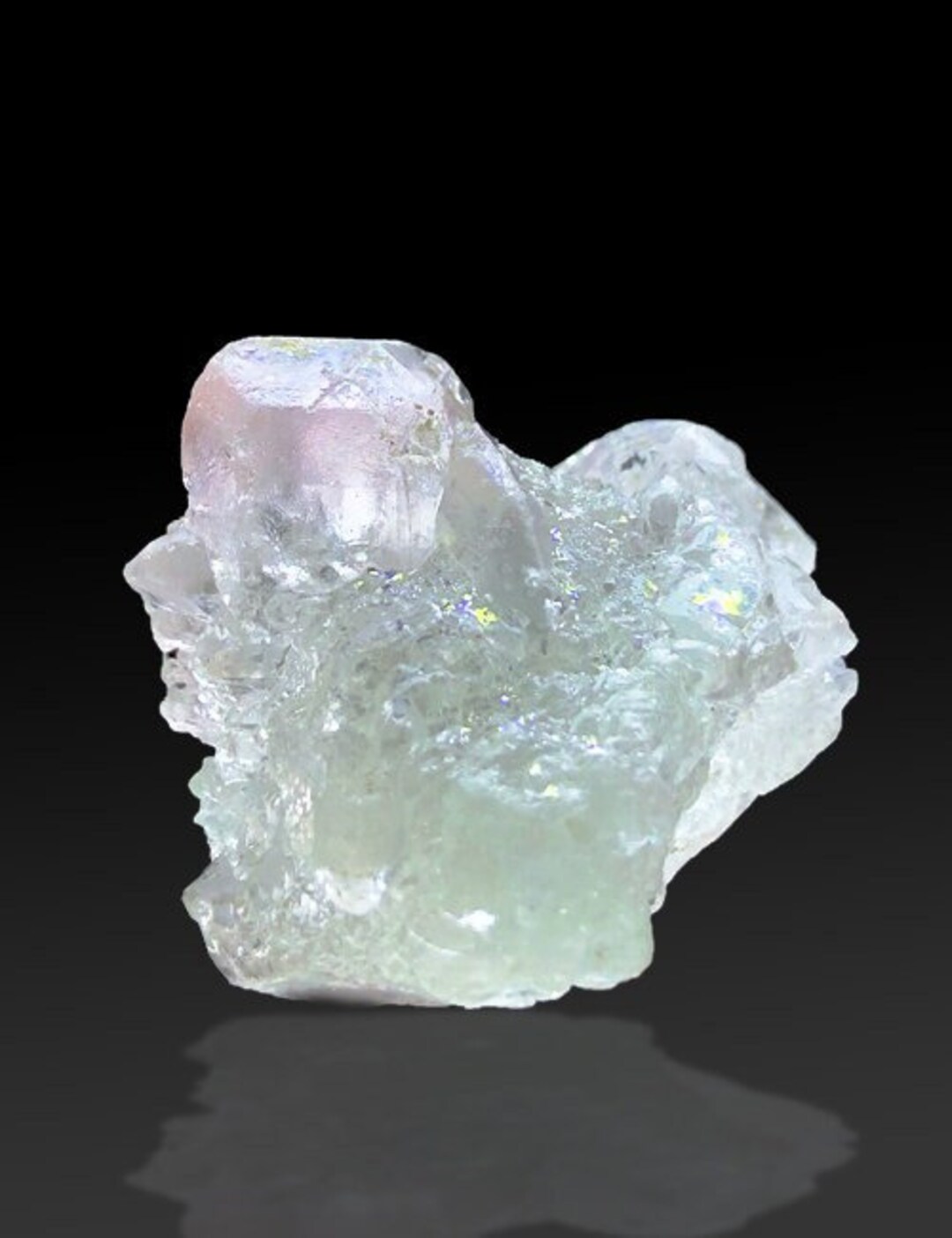 Bi Color Fluorite Crystal, Natural Pink Fluorite, Pink Fluorite Combine ...