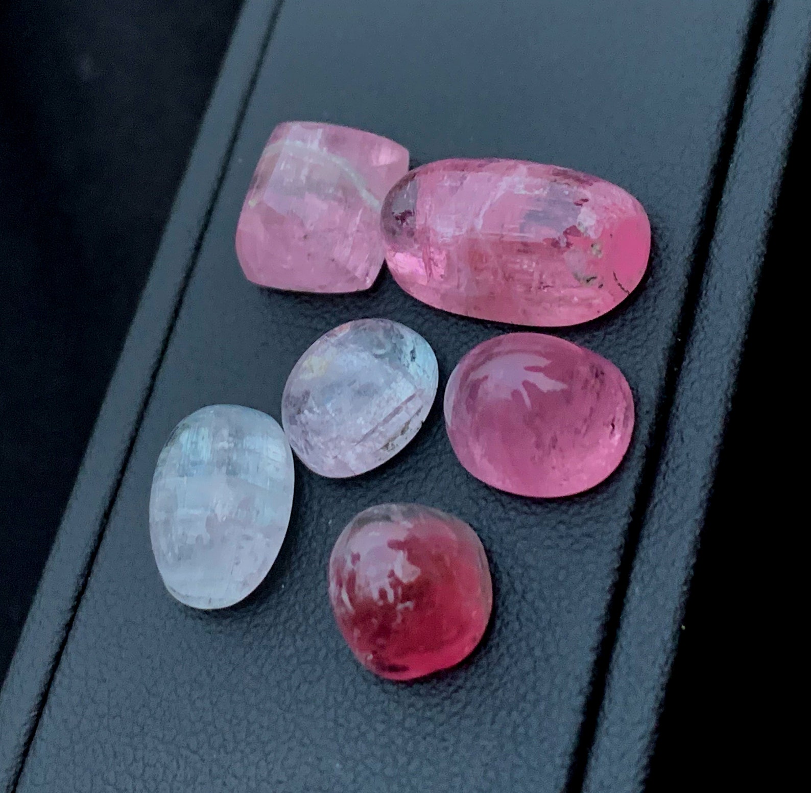 Tourmaline Cabochon Natural Tourmaline Pink Colour Cabs From - Etsy