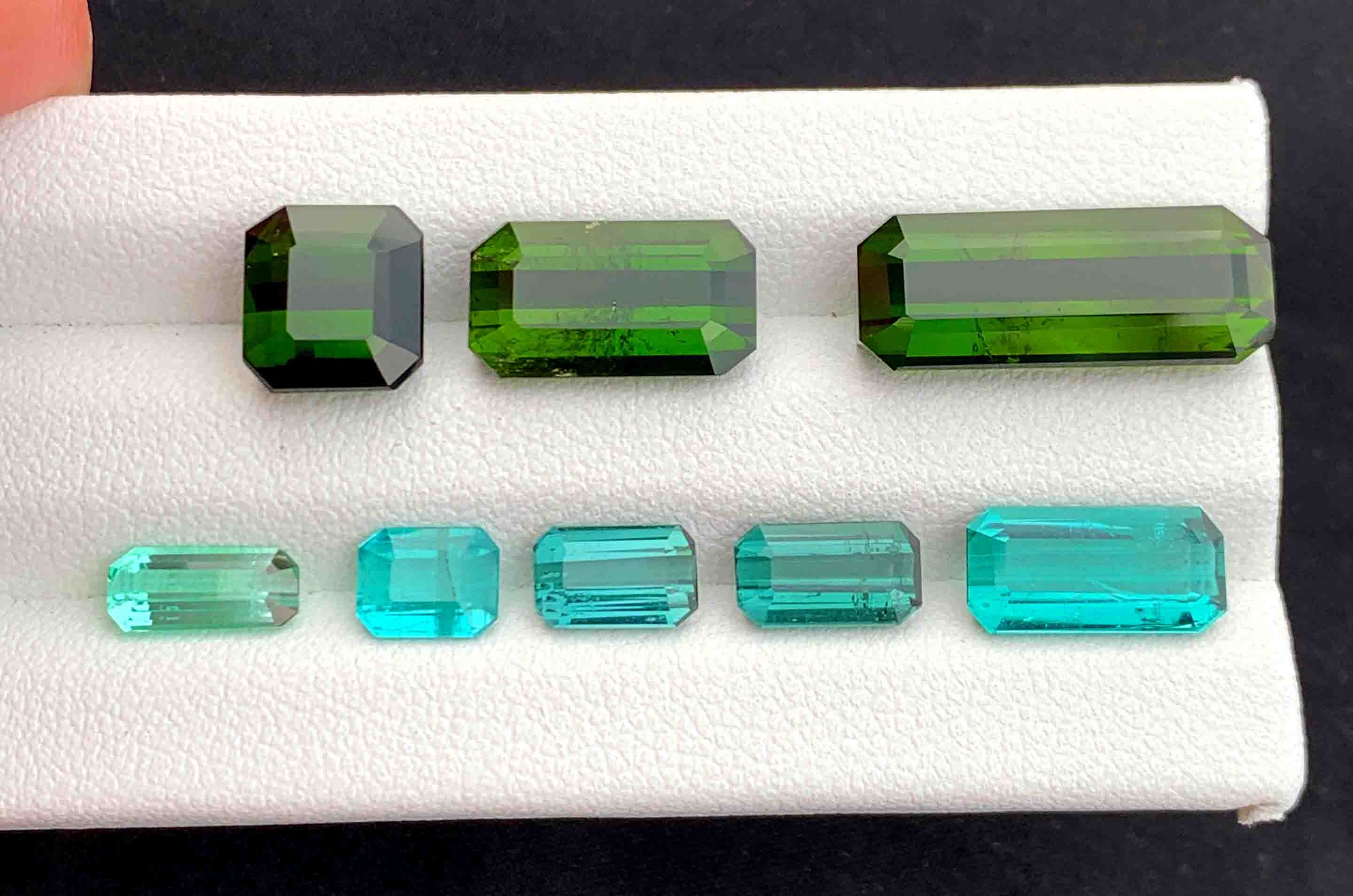 Tourmaline Gemstone Stones Natural Jaba Mix Colour | Etsy